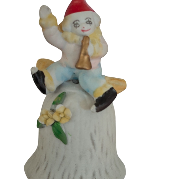 Handmade | Accents | Vintage Handmade Porcelain Clown Bell Red Hat ...